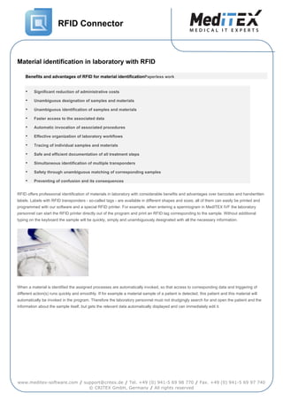MedITEX IVF with RFID | PDF