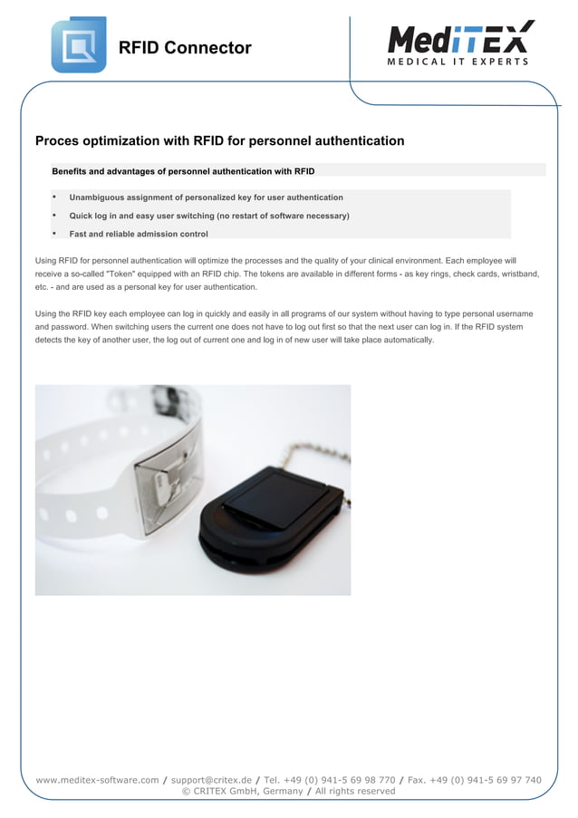 MedITEX IVF with RFID | PDF