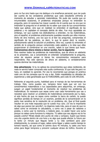 Dominar las matemáticas curso | PDF