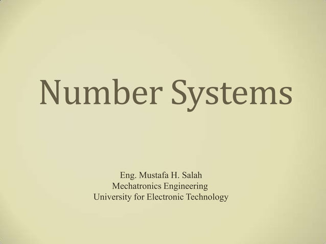 Number systems | PPT