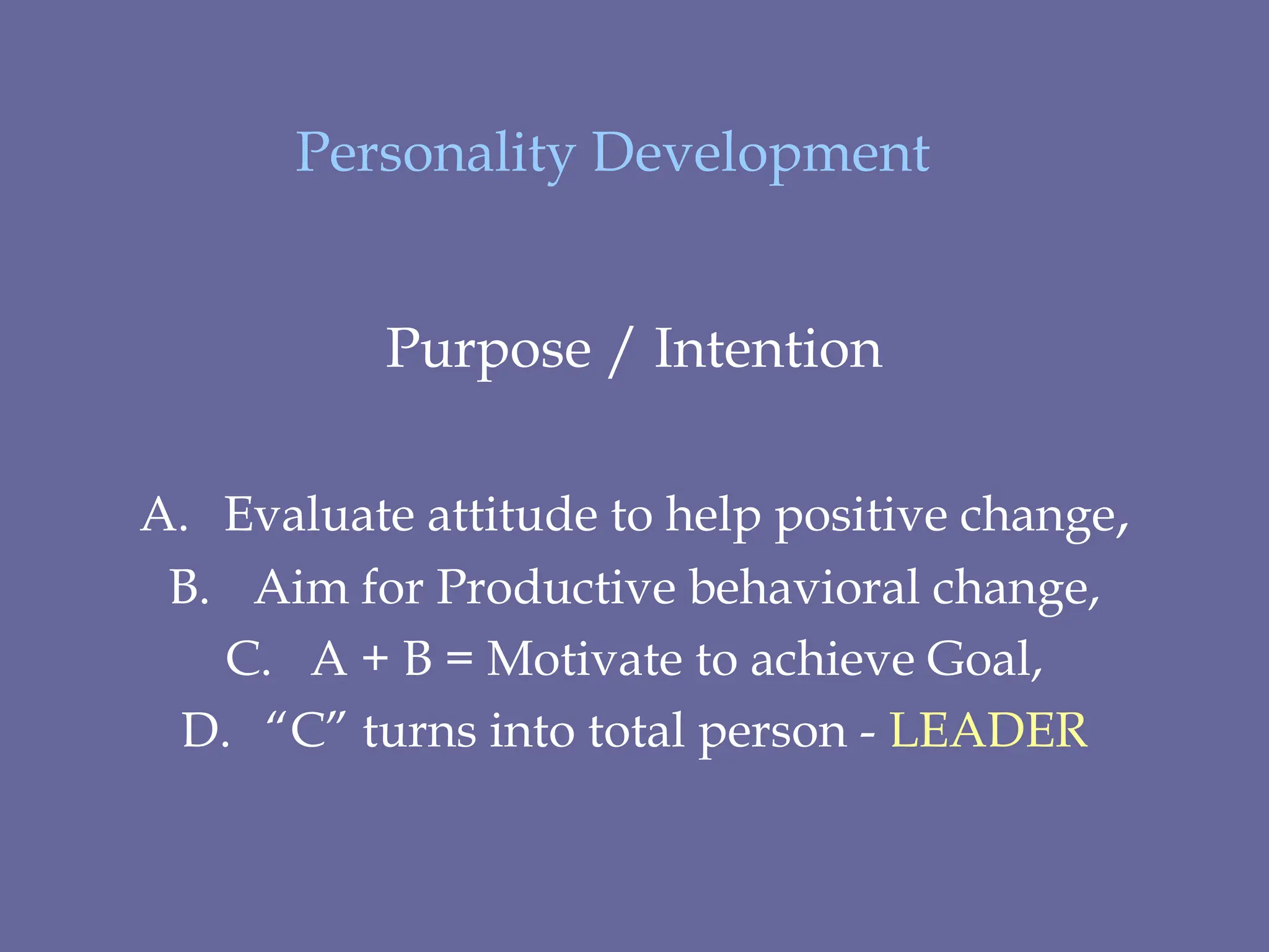 00 Personality Development.ppt sdfsdfsfsfs | PPT