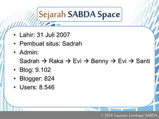 Kilas balik SABDA Space | PPT