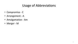 Mergers and Amalgamations | PPTX
