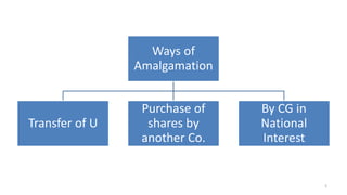 Mergers and Amalgamations | PPTX