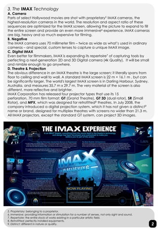 IMAX: A Brief Introduction | PDF