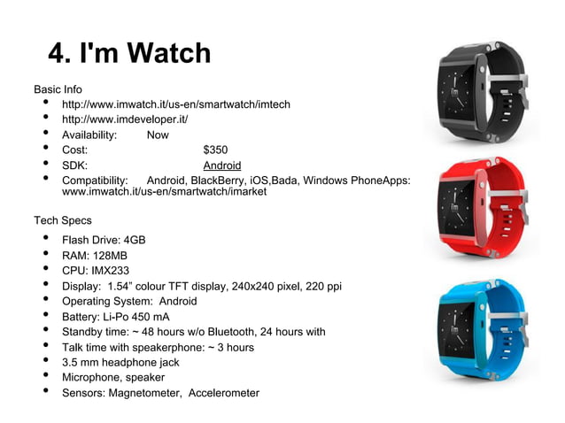 Programmable watches | PPT