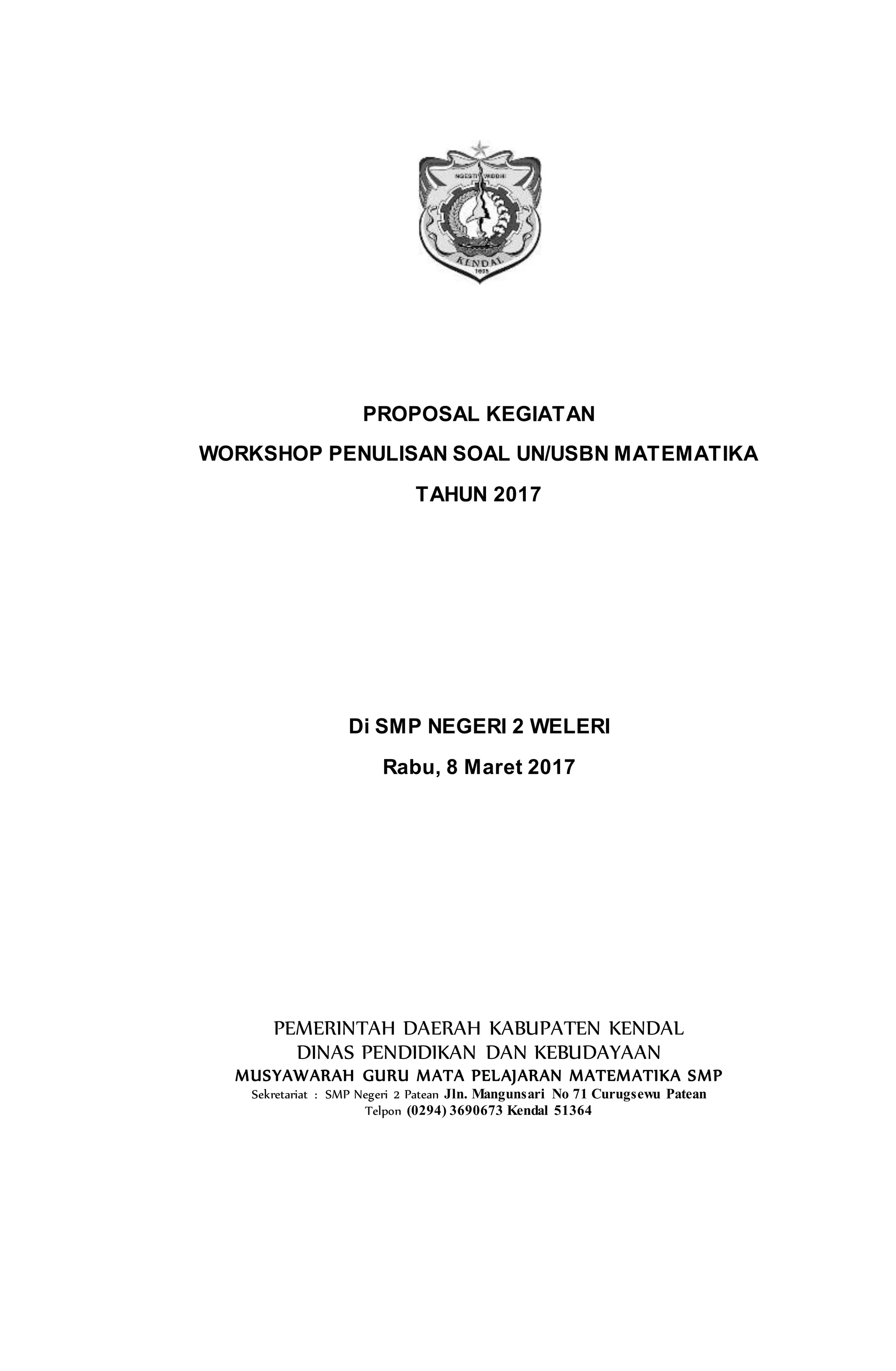 00 proposal bedah skl un 2017 | DOCX