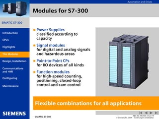 S7-300 PLC PRESENTATION FOR ENGINEERS AND TECHNICIANS | PPT