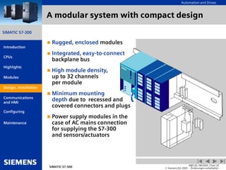 S7-300 PLC PRESENTATION FOR ENGINEERS AND TECHNICIANS | PPT