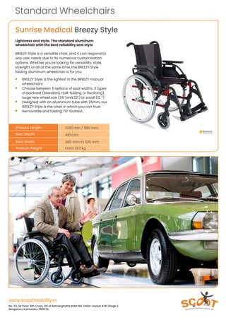 SCOOT, Wheelchairs, Seating and Mobility Aids | PDF