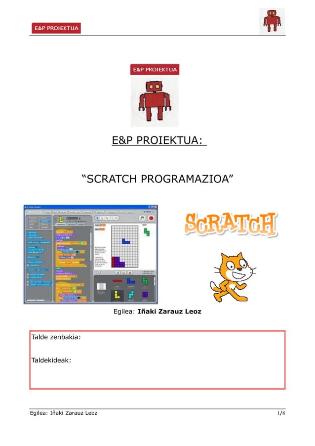 00 SCRATCH PROGRAMAZIOA | PDF