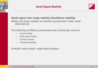DigSILENT PF - 00 stability fundamentals | PDF