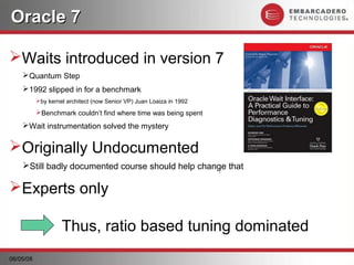 Oracle 10g Performance: chapter 00 statspack | PPT