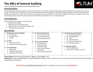 the abcs of internal auditing | PPT