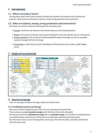 Unit 3 Secondary Sector | PDF