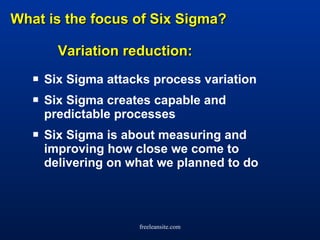 00 Vital Links Lean Six Sigma Change Acceleration 38 Pgs | PPT