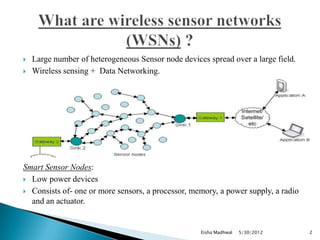 wireless sensor network my seminar ppt | PPTX