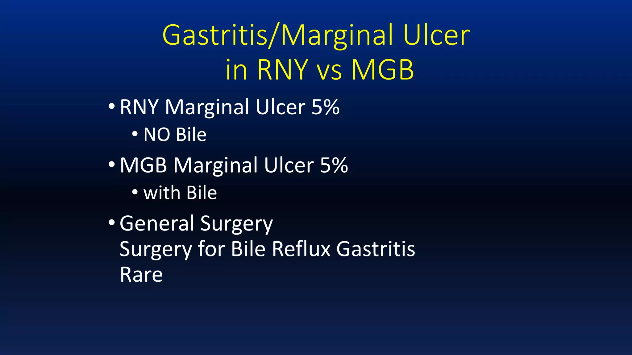 Surgeons' Confusion & Misunderstanding the MGB: Bile, Bile Reflux, Bile ...