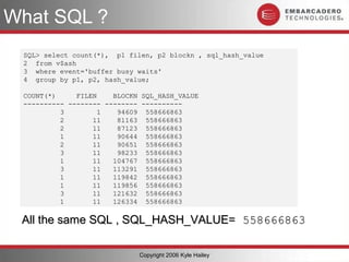 Oracle 10g Performance: chapter 00 sampling | PPT