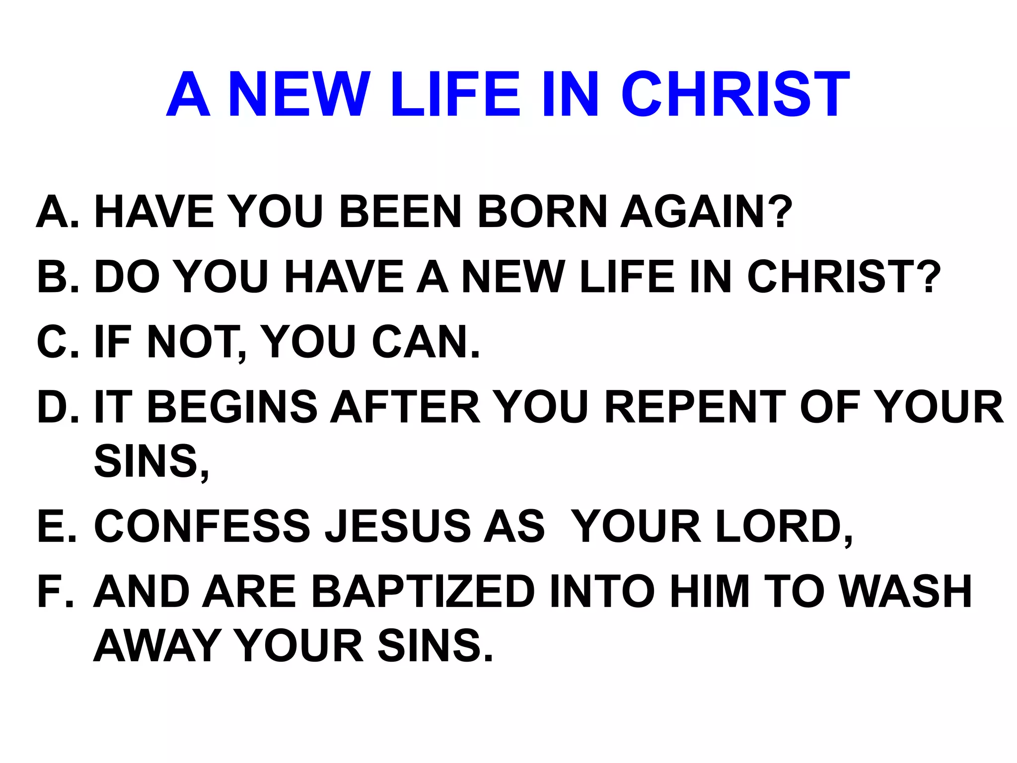 a new life in christ | PPTX