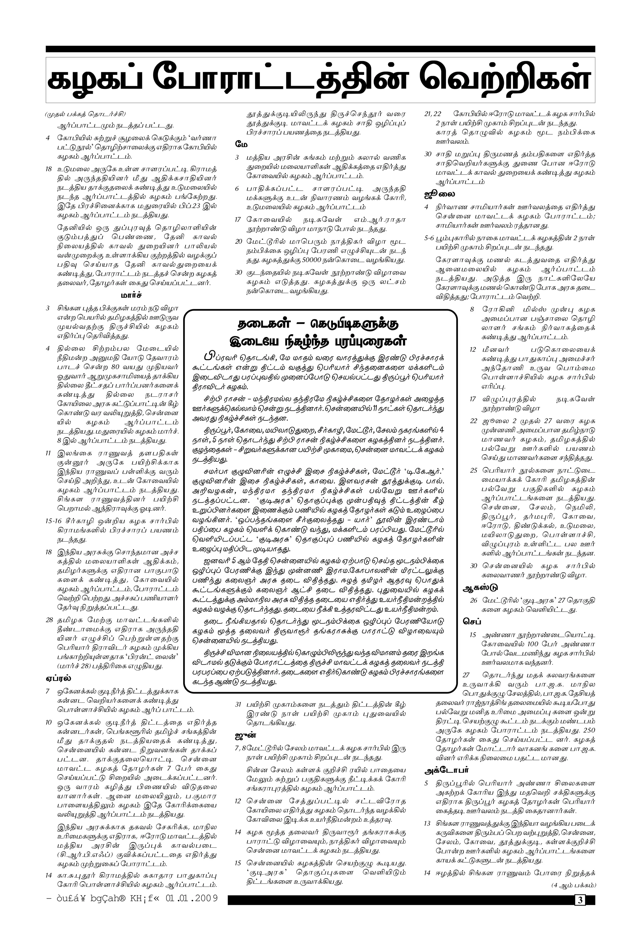 01.01.2009 periyarmulakkam | PDF
