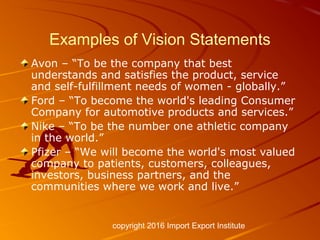 Creating a Global Mission and Vision Statement | PPT