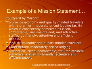 Creating a Global Mission and Vision Statement | PPT