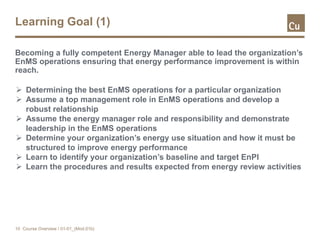 Energy Management Foundation Training - Module 1 | PPTX