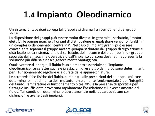 01-02-impianto oleodinamico corso Oleobi.ppt | Science