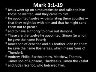 01 03 new beginning - being with jesus mark 3 14-15 final | PDF