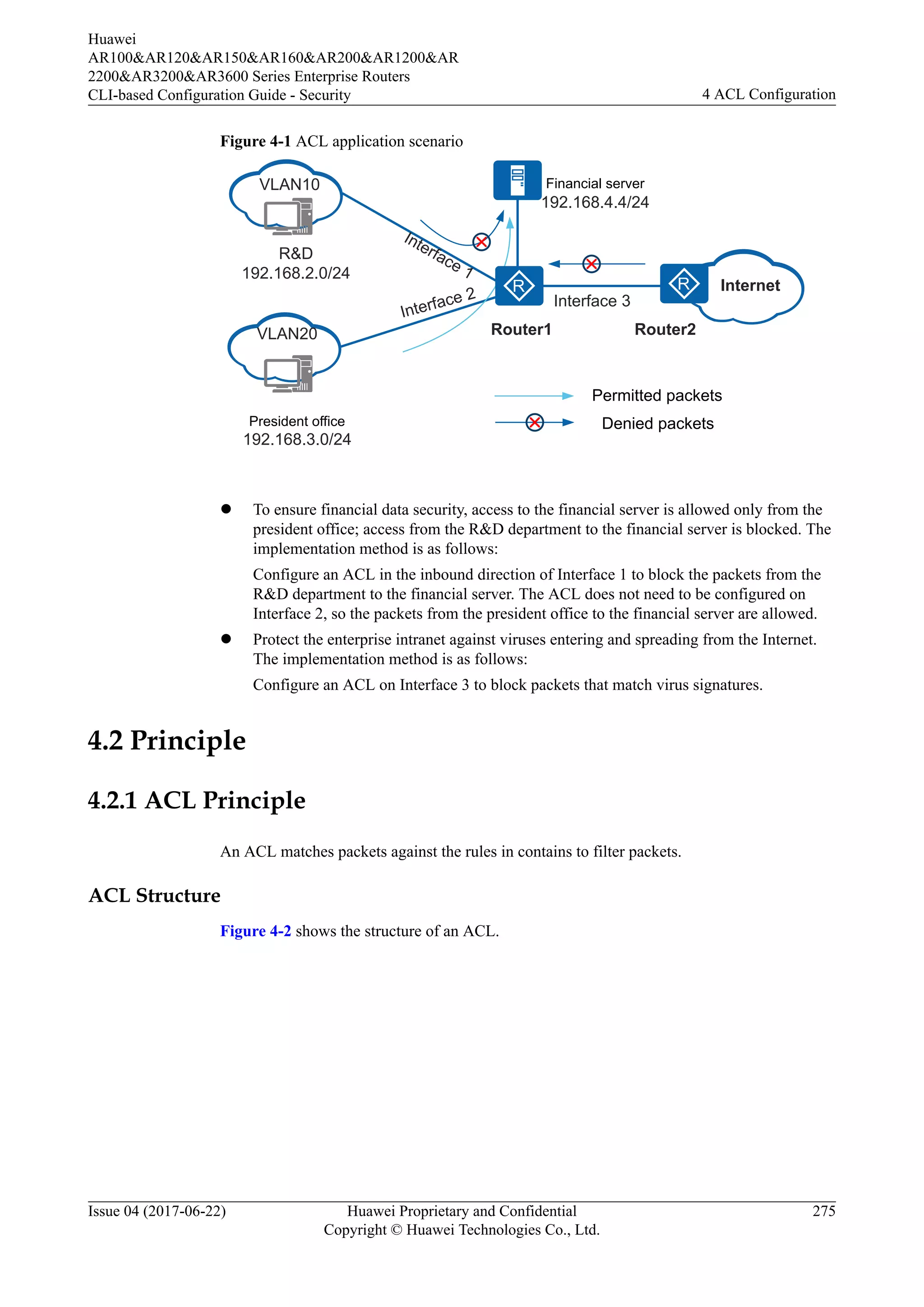 acl configuration | PDF | Computer Networking | Computing
