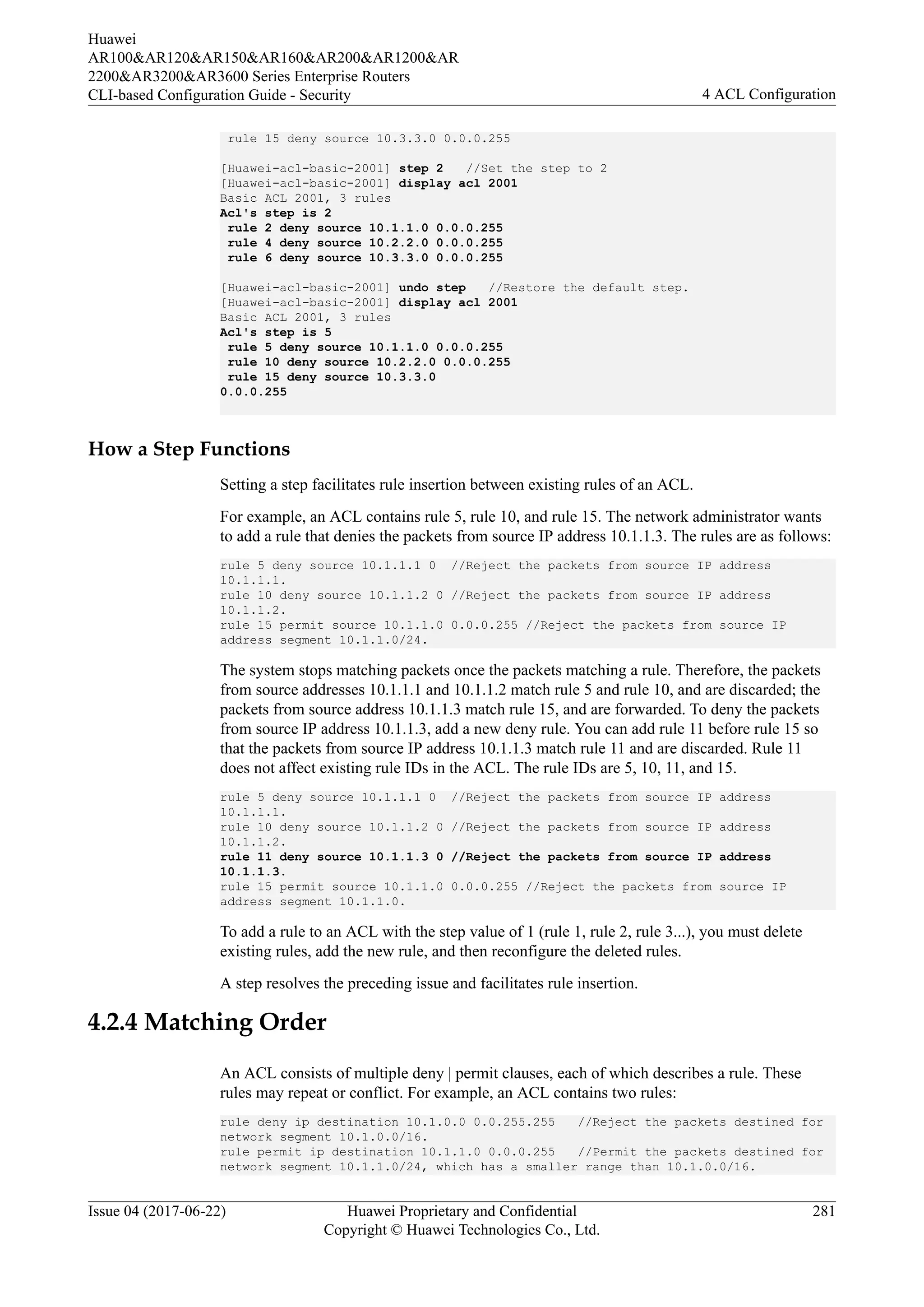 acl configuration | PDF | Computer Networking | Computing