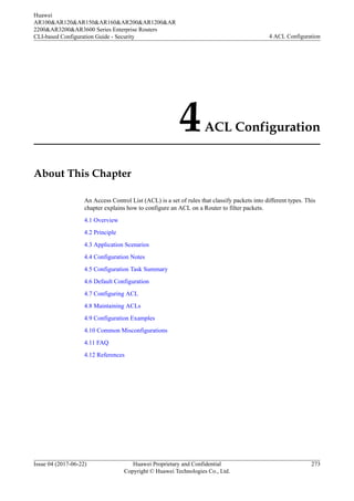 acl configuration | PDF