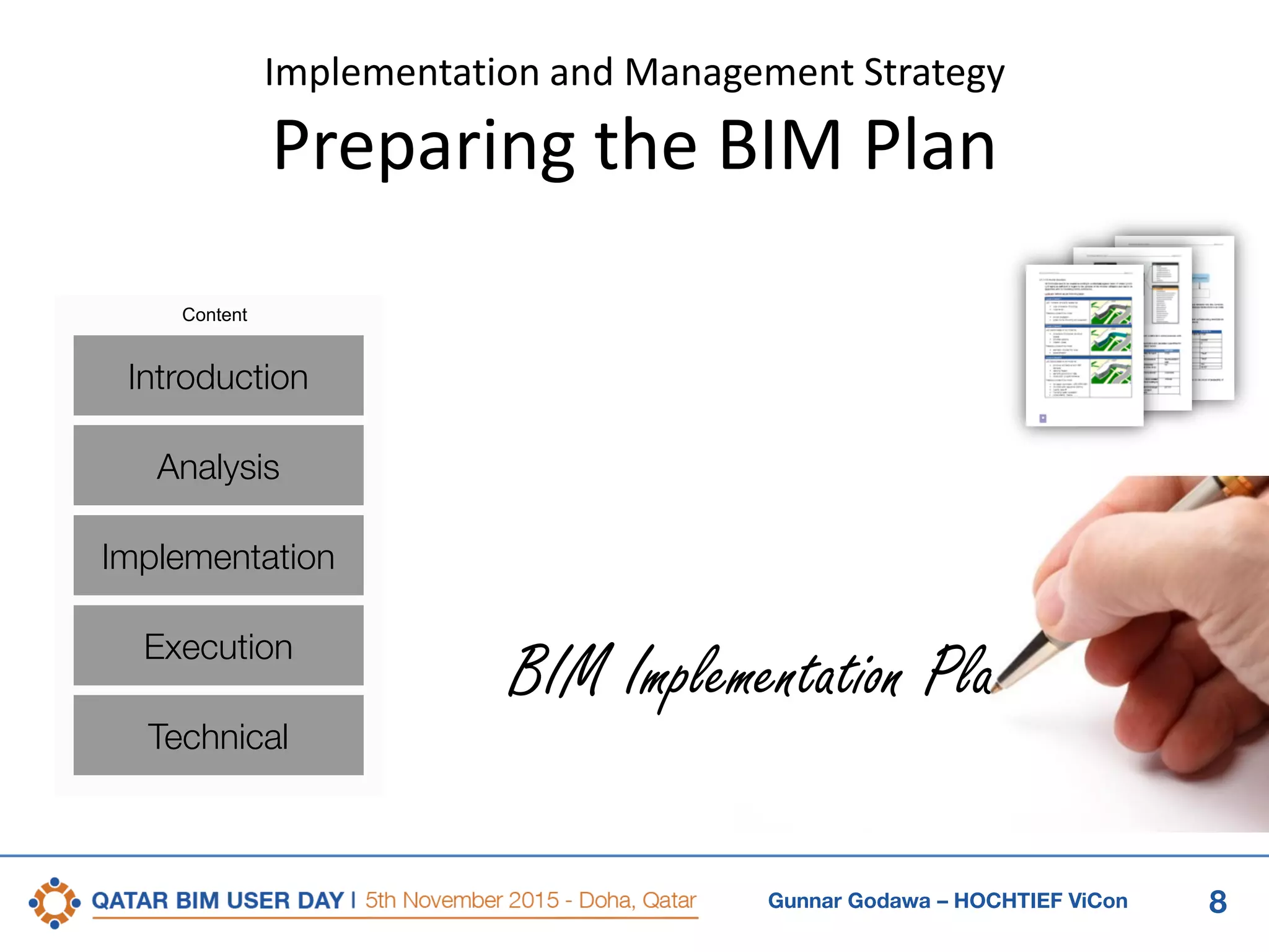 5th Qatar BIM User Day, BIM process implementation and management on ...