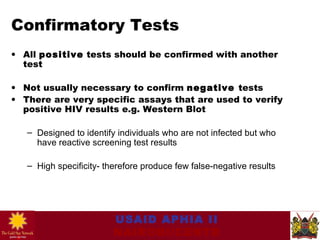 01.04 laboratory diagnosis and monitoring of hiv infection | PPT