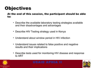 01.04 laboratory diagnosis and monitoring of hiv infection | PPT