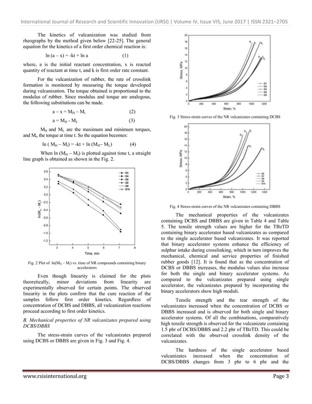 Non-regulated Accelerator (DCBS/DBBS) Incorporated Natural Rubber ...