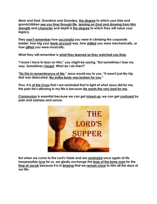 01-06-19, Genesis 32;24-32, Transformed, Jacob Wrestles With God | PDF