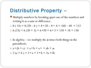 The Properties of Mathematics | PPT