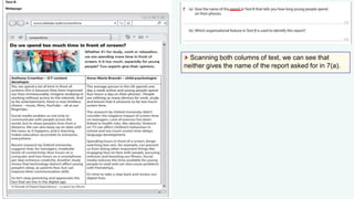 FS English Level 2 - July 1, 2023 (Reading: Organisational features). | PDF