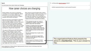 FS English Level 2 - July 1, 2023 (Reading: Organisational features). | PDF