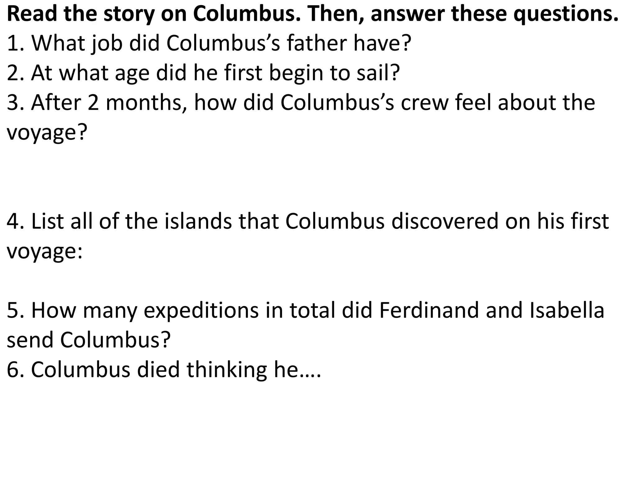 01-08 Columbus & Slavery w/Ms. Venditto | PPTX