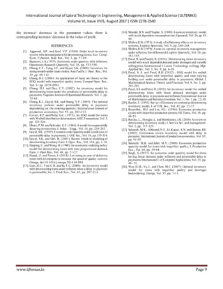 Inventory Model with Different Deterioration Rates for Imperfect ...