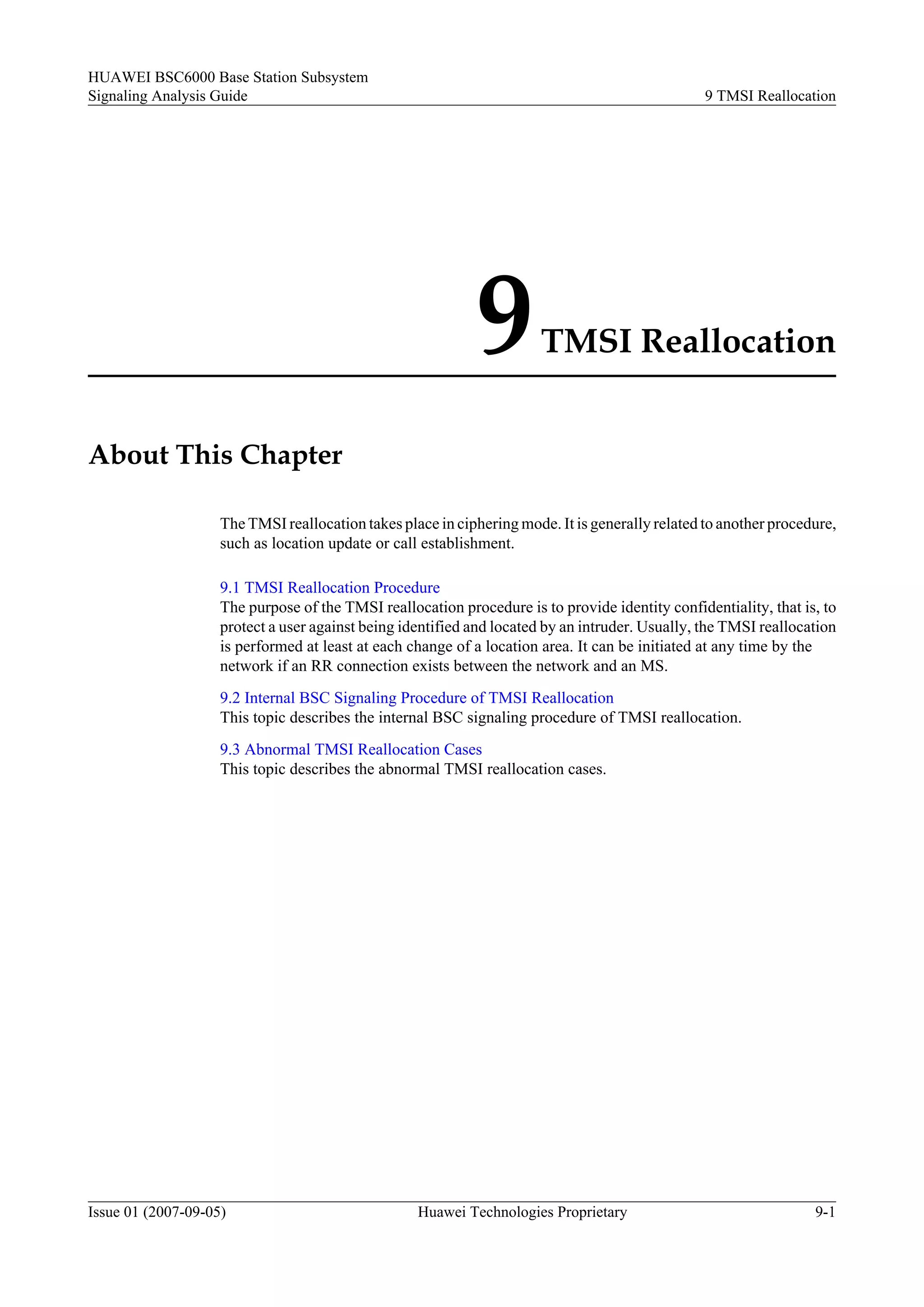 01 09 tmsi reallocation | PDF