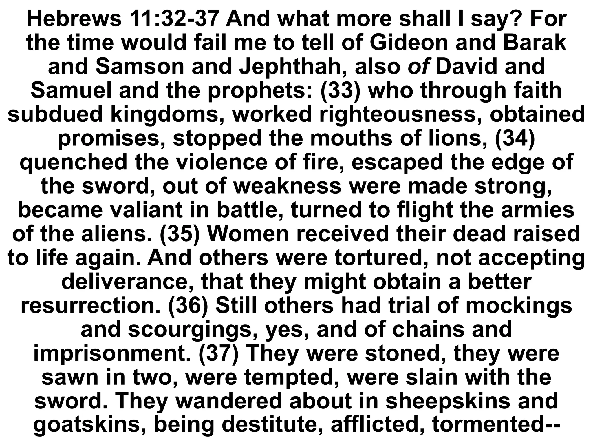 hebrews 11 - faith and works | PPTX