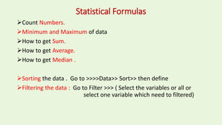 01--11pm -12pm Lecture 17-02-2022 Data Prepare for Analysis EXCEL and ...