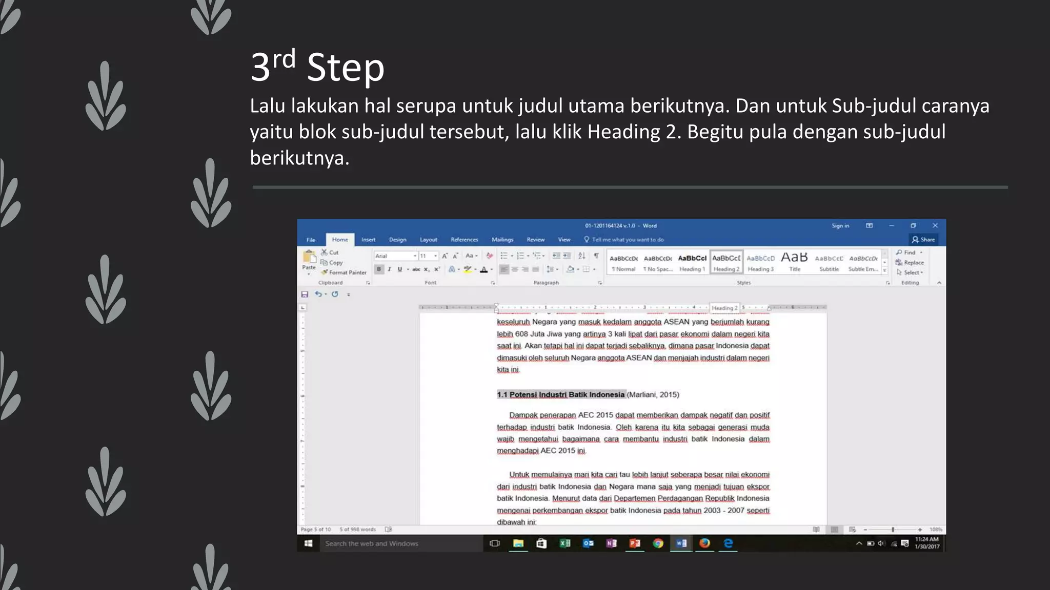 Cara Membuat Daftar Isi, Kutipan, dan Daftar Pustaka Otomatis | PPT