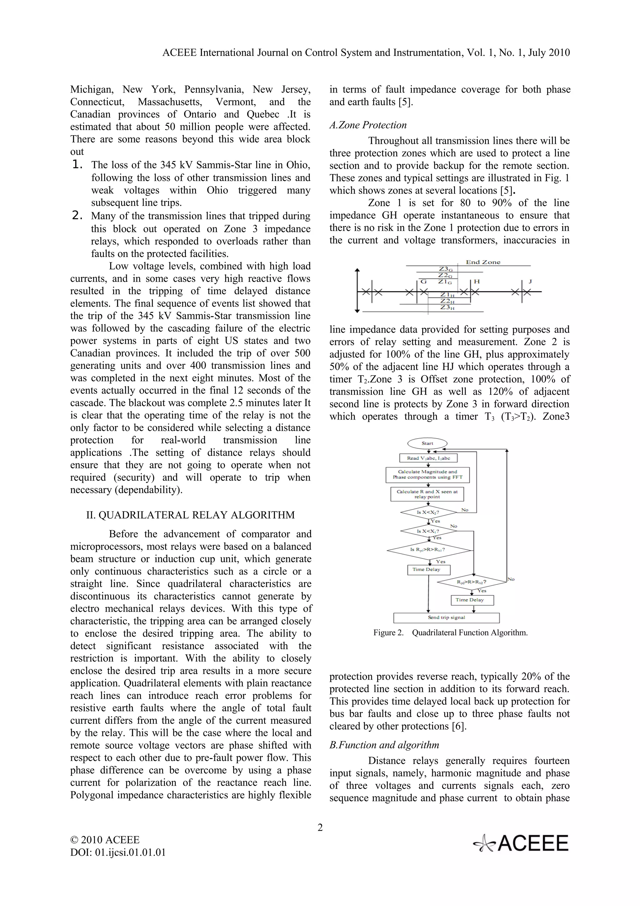 Performance of quadrilateral relay on EHV transmission line protection during various faults ...