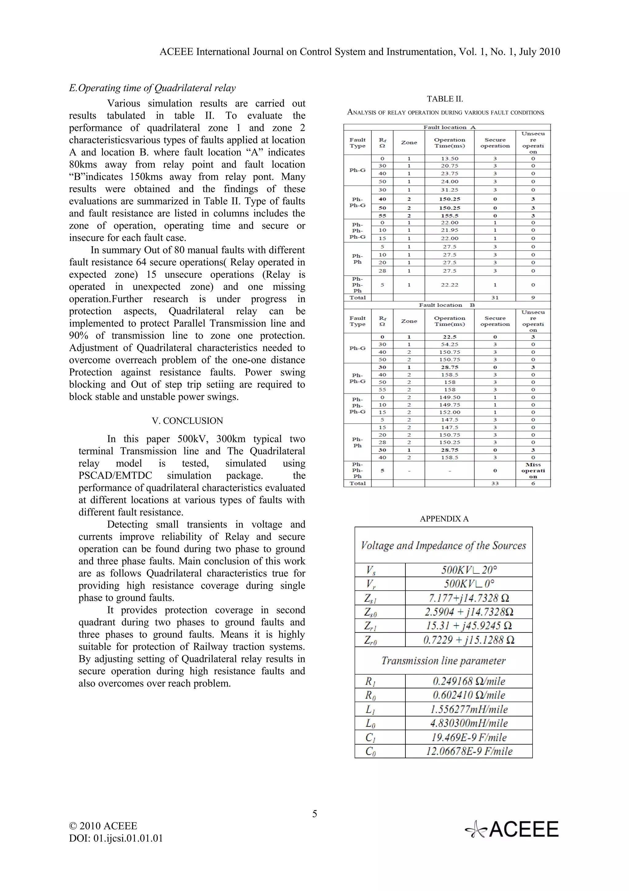 Performance of quadrilateral relay on EHV transmission line protection ...