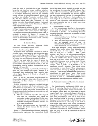 A Low Control Overhead Cluster Maintenance Scheme for Mobile Ad hoc NETworks (MANETs) | PDF